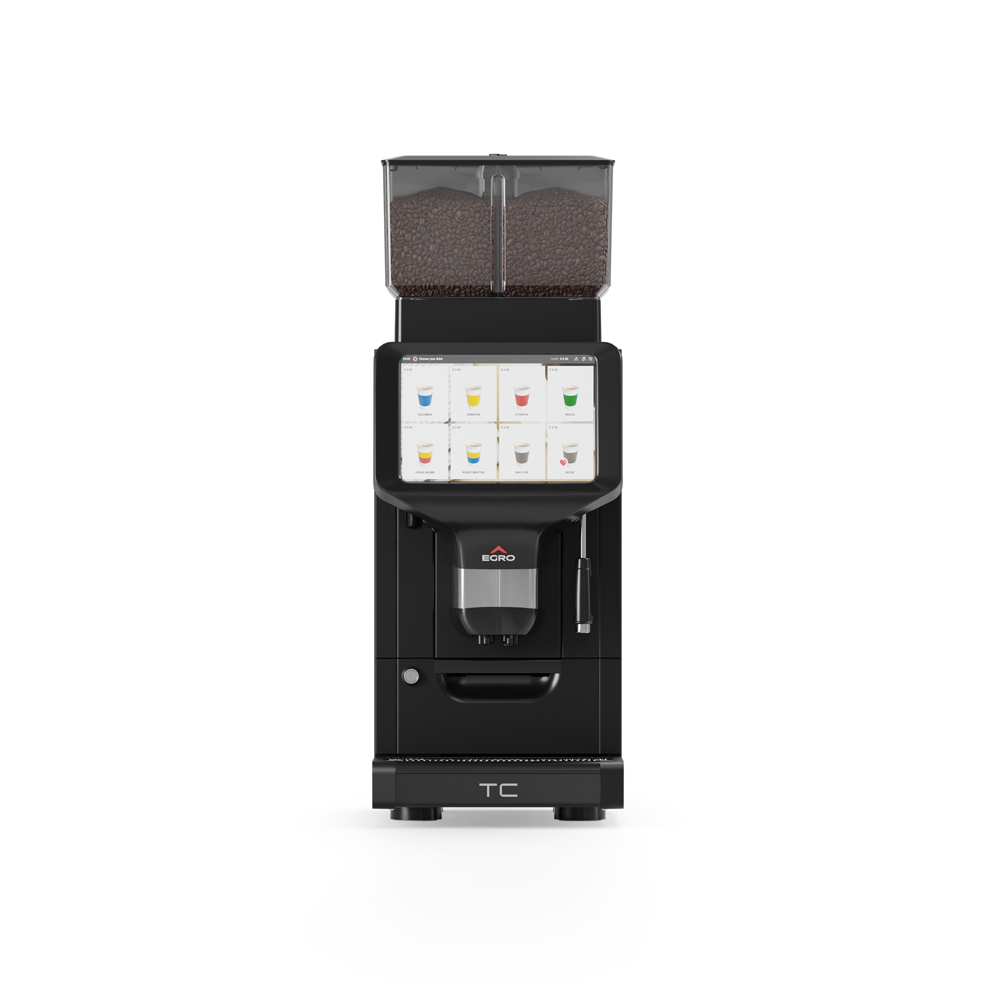 Egro Touch Coffee, reliable coffee machine for drip coffee